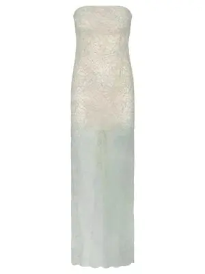 Remain Birger Christensen Lace Midi Dress - White