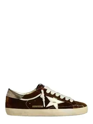 GOLDEN GOOSE Super Star Velvet Sneakers - Brown