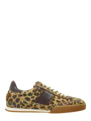 Etro Leopard-print Sneakers - Brown