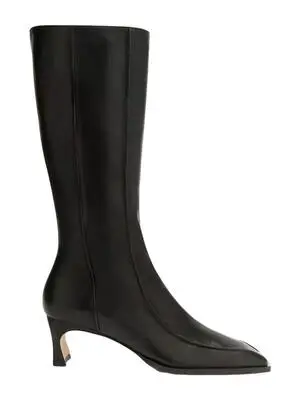 By Far Nieves Leather Boots - Black