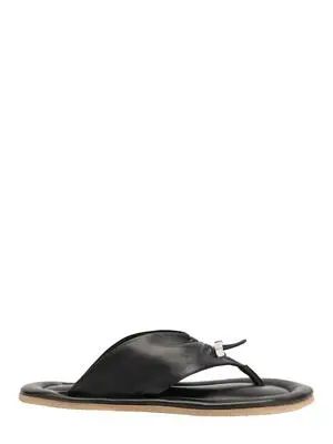 By Far Dashiel Leather Sandals - Black