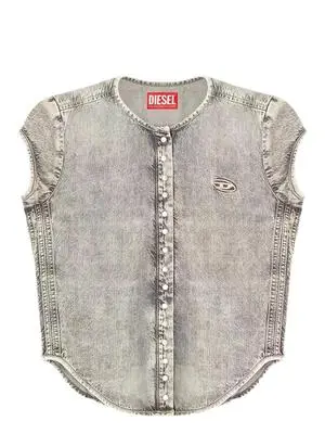 DIESEL® Buttoned Denim Shirt - Grey