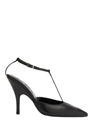 BY FAR Tara Square-Toe Pumps