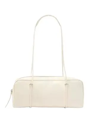By Far Kimberly Leather Shoulder Bag - Neutrals