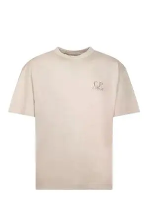 C.P. COMPANY Logo T-shirt - Neutrals