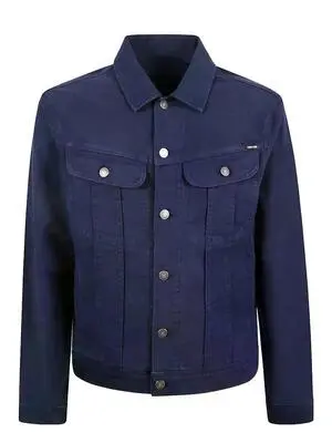 TOM FORD Buttoned Denim Jacket - Blue