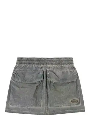 DIESEL O-cean-s1 Mini Skirt - Grey