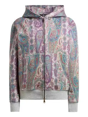 Etro Paisley-pattern Hooded Sweater - Grey