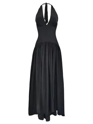 Azeeza Zsa Zsa Cdc Halterneck Gown - Black
