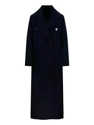Max Mara Buttoned Coat - Blue