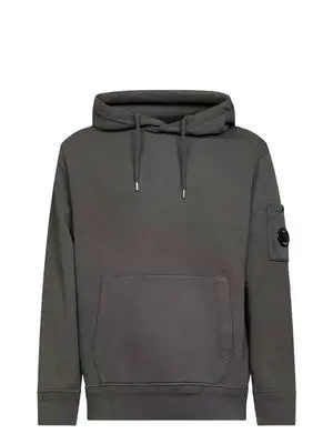 C.P. COMPANY Adjustable Drawstring Pocket Hoodie - Grey