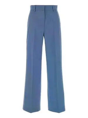 Max Mara Visivo Wool Trousers - Blue