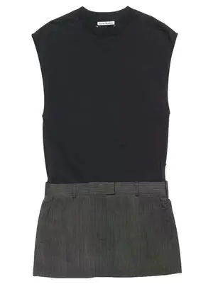 Acne Studios Panelled Mini Dress - Black