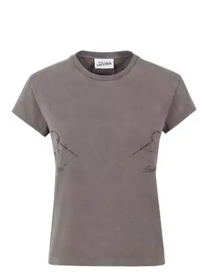 JEAN PAUL GAULTIER Graphic Embroidered T-shirt - Grey