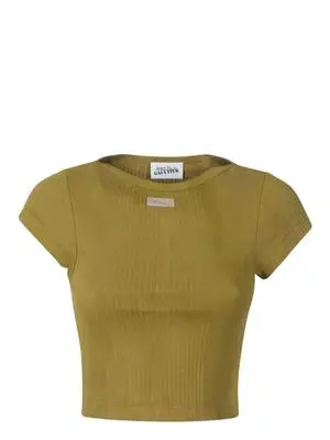 Jean Paul Gaultier Ribbed Patch Baby T-shirt - Green