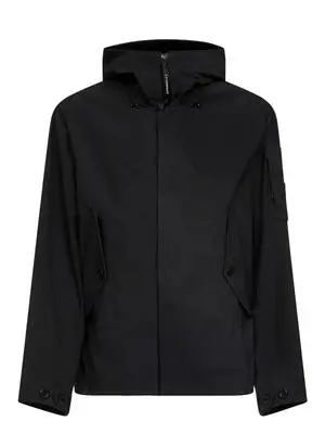 C.P. COMPANY Hooded Zip Jacket - Black