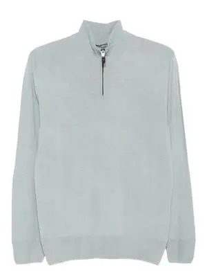 Canali Half-zip Sweater - Blue