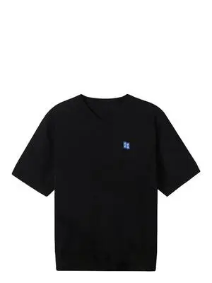 ADER ERROR V-Neck Logo-Patch T-Shirt