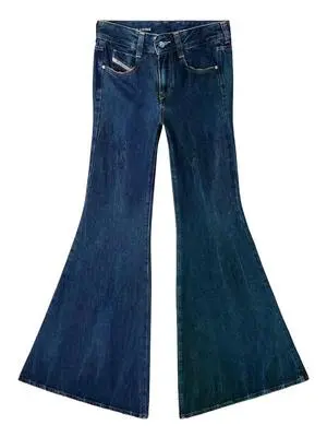 DIESEL 1970 D-bleess 09n61 Flared Low-waist Jeans - Blue