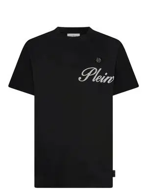 Philipp Plein Round-neck Logo T-shirt - Black