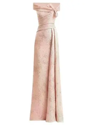 GEMY MAALOUF Off-shoulder Bow-detail Gown - Pink
