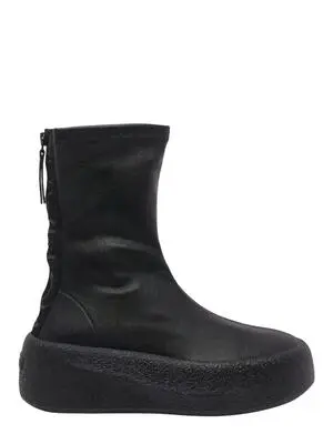 VIC MATIE Round-toe Ankle Boots - Black