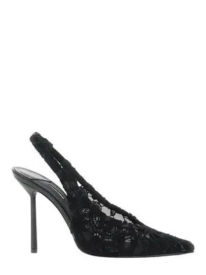 LE SILLA Chantilly Slingback Pointed Pumps - Black