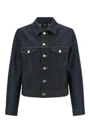 A.p.c. Dion Contrast-stitching Jacket - Blue