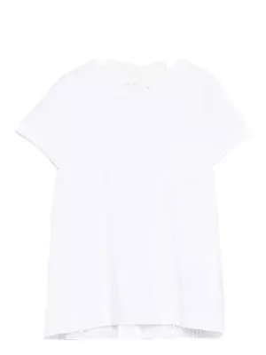 Sacai Ruffled T-shirt - White