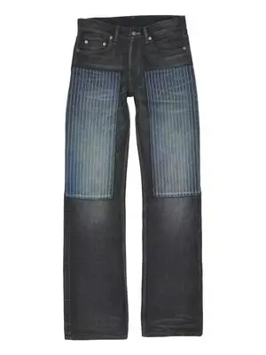 Acne Studios Contrast-panel Jeans - Black
