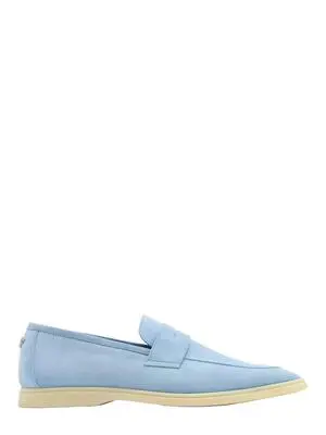 BOUGEOTTE Leather Penny Loafers - Blue