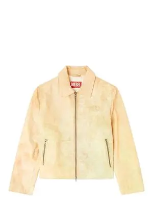 DIESEL® L-amar-a-fem-s1 Leather Jacket - Neutrals