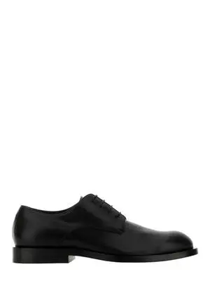 JIL SANDER Leather Derby Shoes - Black