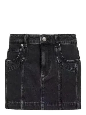 MARANT ETOILE Five-pocket Mini Skirt - Black