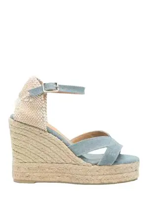 CastaÑer Criss-cross Platform Sandals - Blue