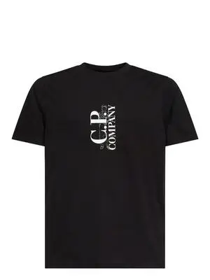 C.P. COMPANY Logo-print T-shirt - Black