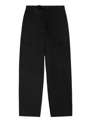 JIL SANDER Drawstring Cargo Trousers - Black