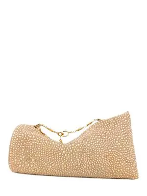GEMY MAALOUF Crystal-embellished Convertible Clutch - Neutrals