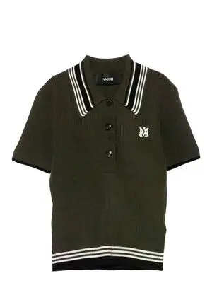 Amiri Logo-embroidered Polo Top - Green