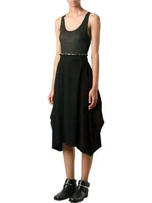 Comme Des Garçons Balloon Asymmetric Midi Skirt - Black