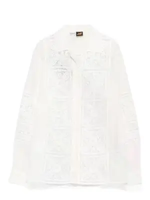 Loewe X Paula's Ibiza Lace-panel Shirt - White
