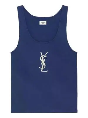 Saint Laurent Logo Top - Blue