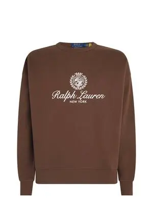 Polo Ralph Lauren Cotton-blend Logo Sweatshirt - Brown