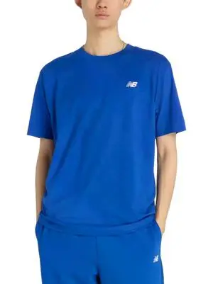 NEW BALANCE Logo-embroidered T-shirt Blue