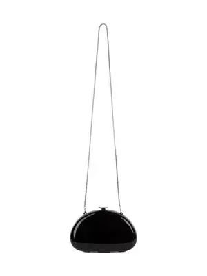 GEMY MAALOUF Clutch With Chain Strap - Black