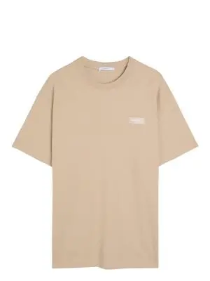 Givenchy Logo-appliquéd Cotton T-shirt - Beige