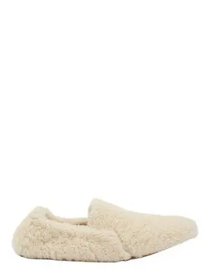 Le Monde Beryl Orlando Mocassin Shearling Flats - Cream