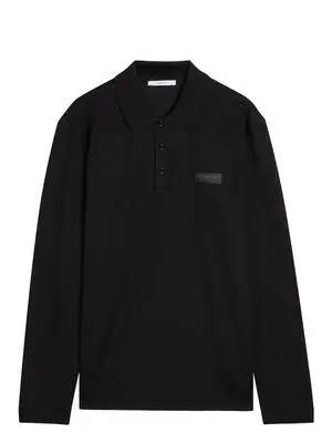 Givenchy Logo-appliquéd Piqué Cotton Polo Shirt - Black