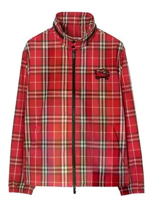 Burberry Equestrian Knight Check Jacket - Red