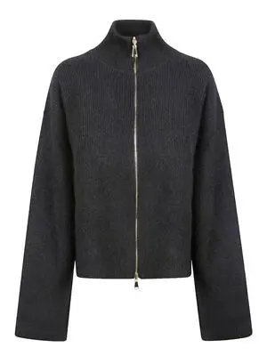 Fabiana Filippi Zip Knitted Jacket - Grey